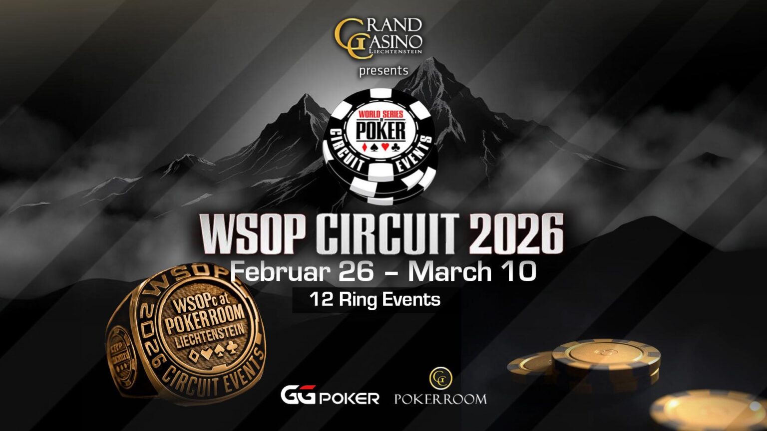 WSOP Circuit 2026 erstmals im Grand Casino Liechtenstein