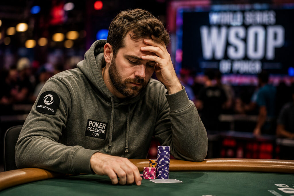 Alan Keating fliegt bei der WSOP einfach blind aus dem Turnier