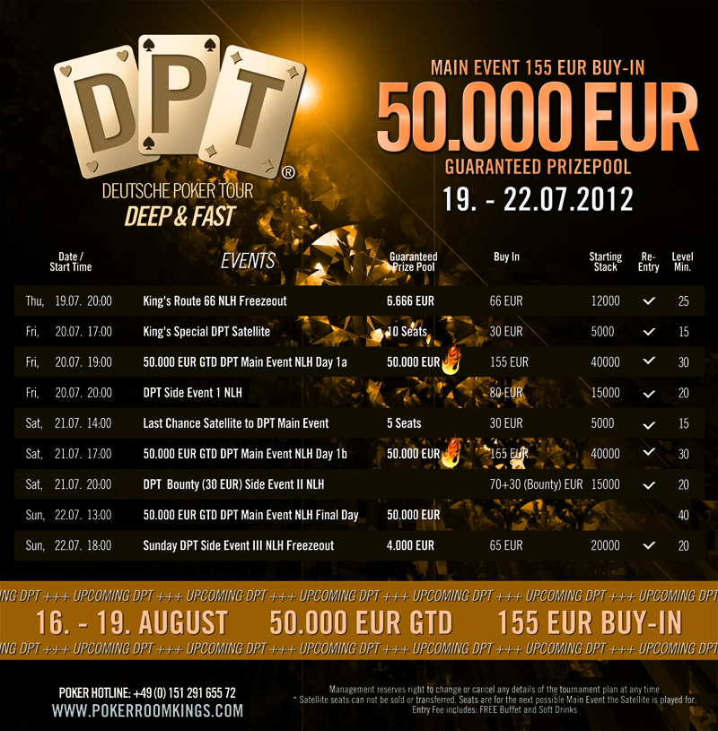 DPT® - Deutsche Poker Tour – Ab Donnerstag im King's Casino - Hochgepokert
