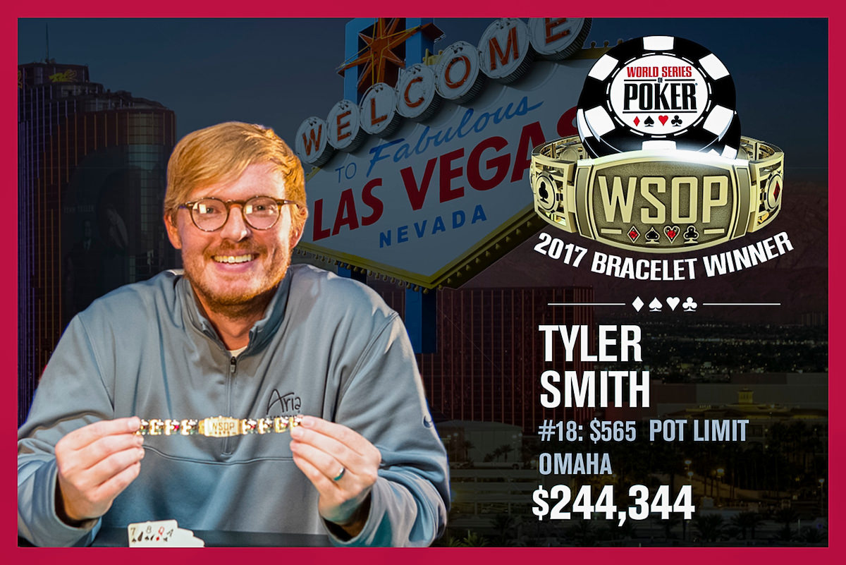 WSOP # 18 - Tyler Smith räumt $244.344 beim kleinen Pot Limit Omaha Event ab! - Hochgepokert