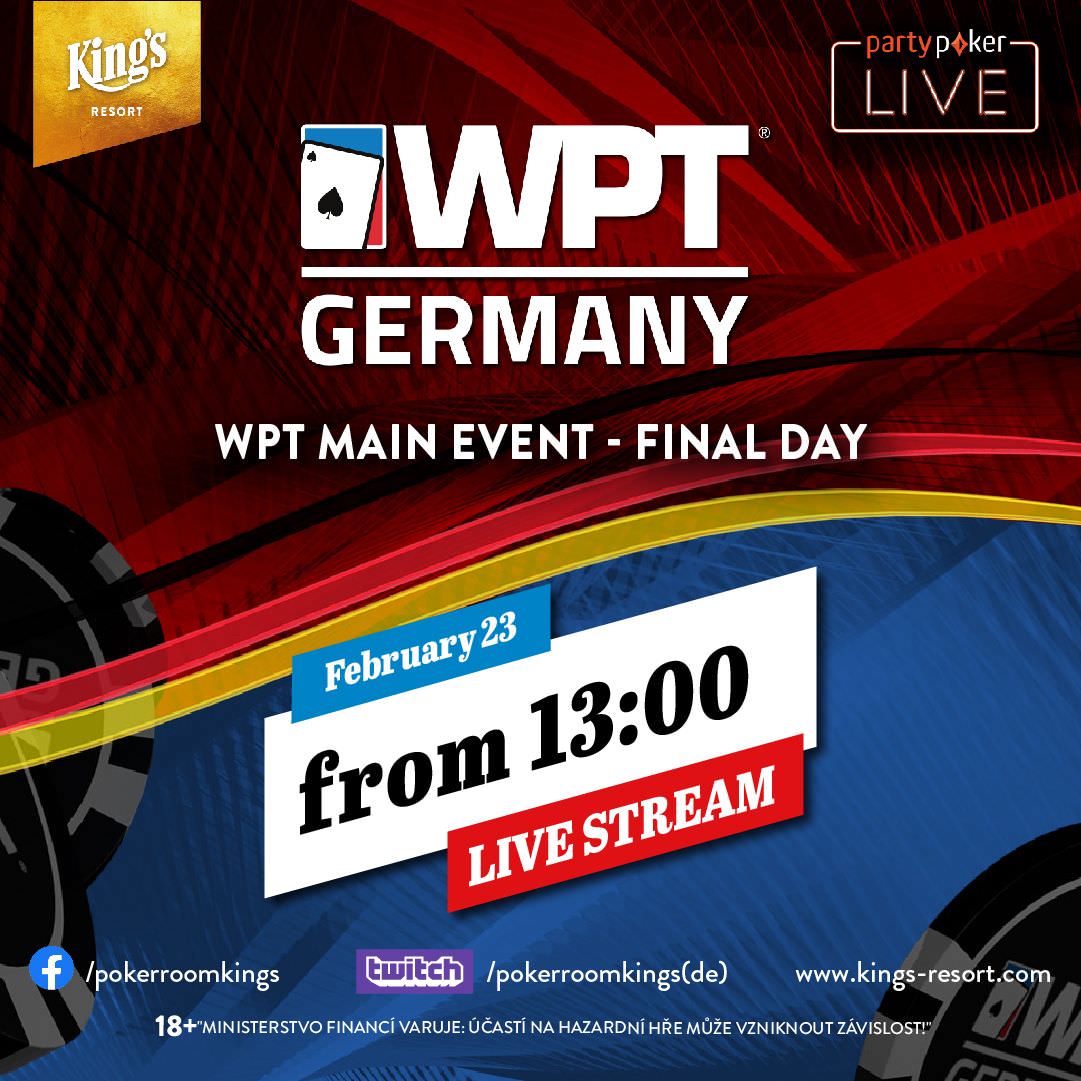 WPT Germany – ab 13:00 Livestream vom Main Event Finale aus dem King’s ...
