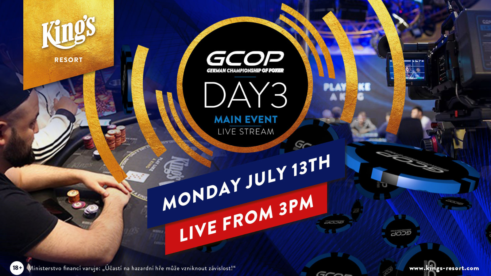 Montag ab 15:00 Uhr Premium Livestream vom GCOP Main Event Tag 3! - Hochgepokert