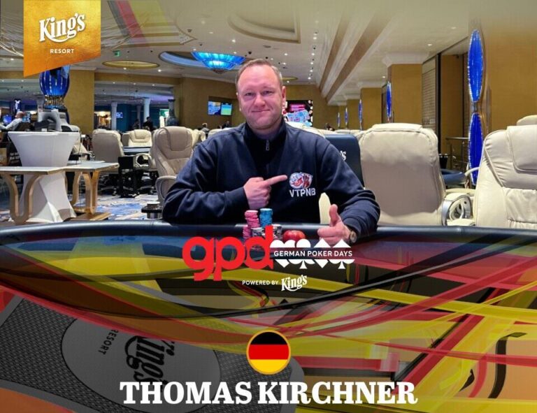 Thomas Kirchner schnappt sich das GPD High Roller im King’s - Hochgepokert