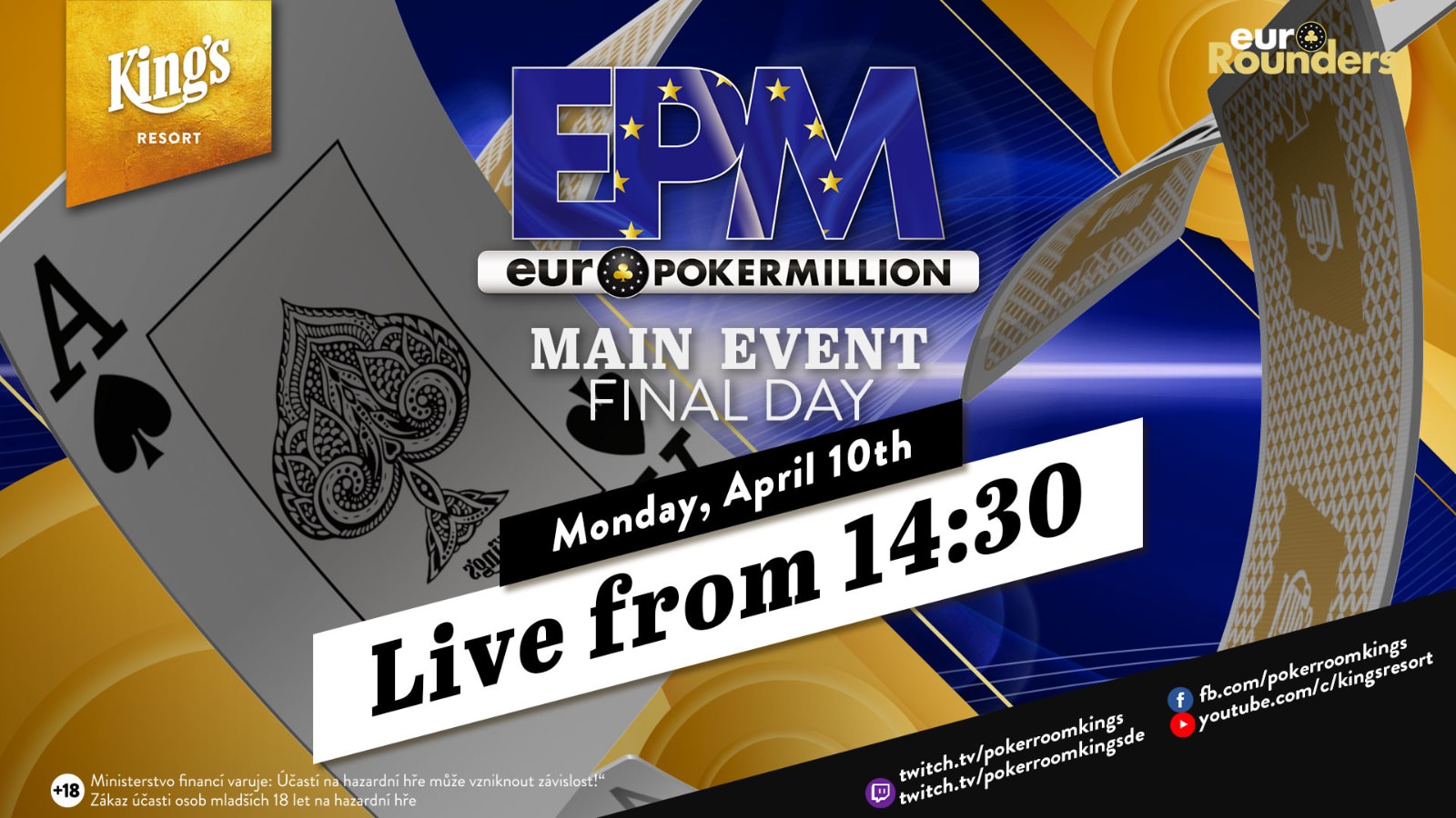 Montag ab 14:30 Uhr - Finaltag der €490 Euro Poker Million aus dem King ...