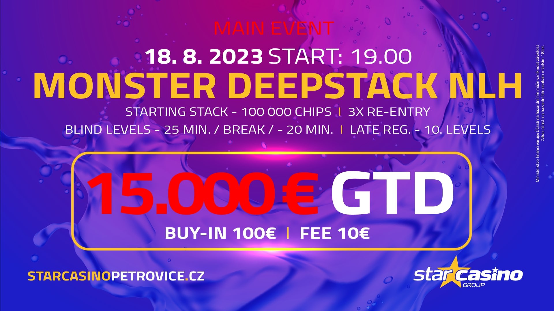 Star Casino: 2 Monster Events und über €40.000 gtd im August! - Hochgepokert