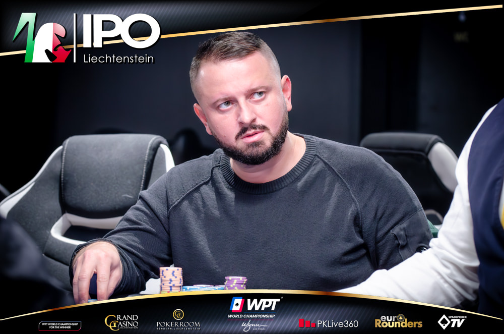 Bleron Maliqi im zweiten IPO-Flight im Grand Casino Liechtenstein vorne ...