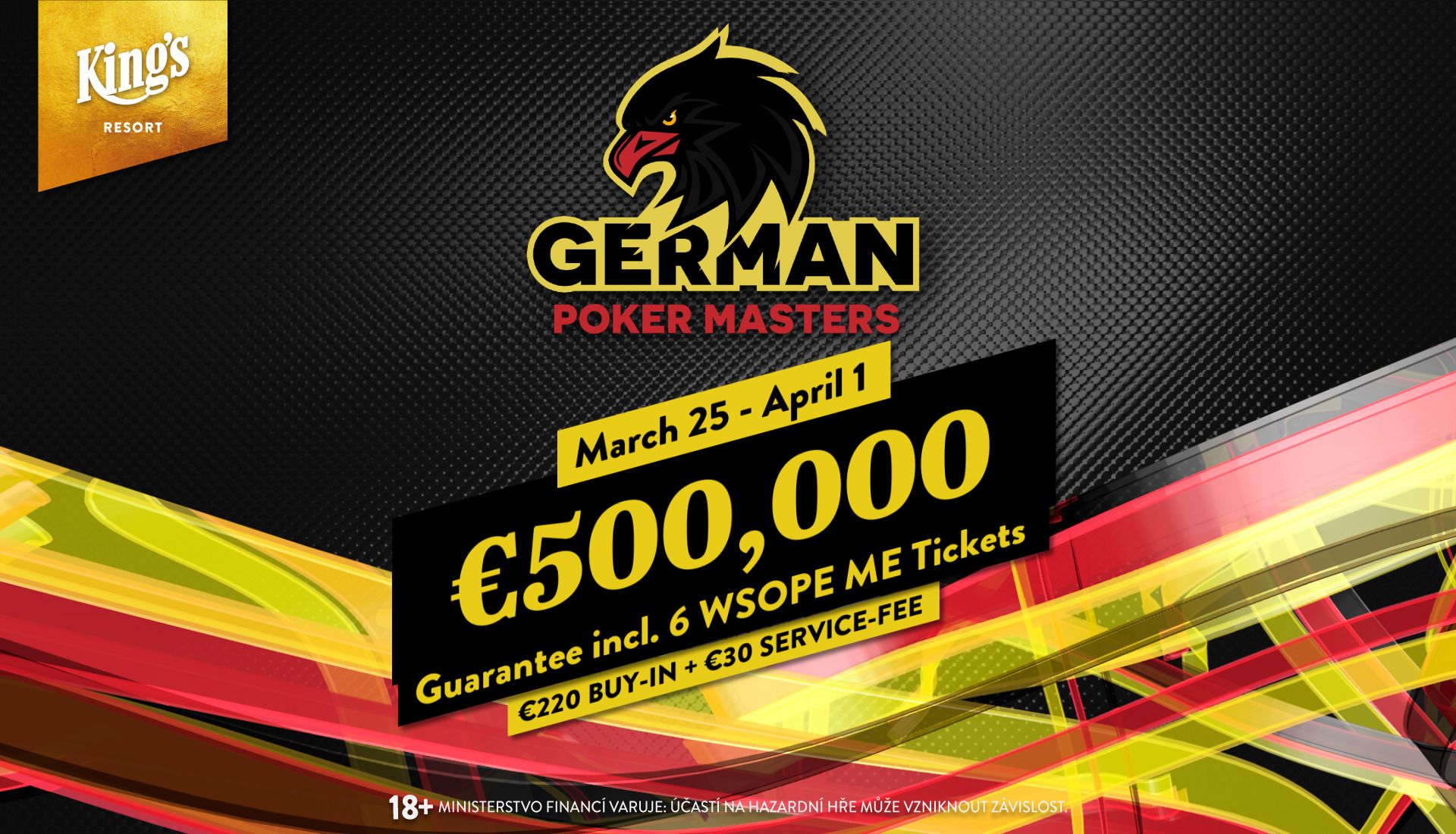 Das Rekord-Event "German Poker Masters" ist mit €500.000 GTD im King's ...