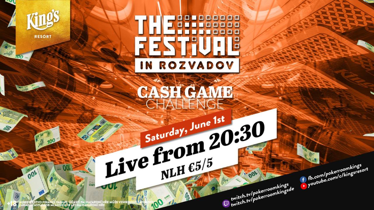 Samstag ab 20:30 Uhr "The Festival" Cash Game Challenge Part 1 aus dem King's! - Hochgepokert