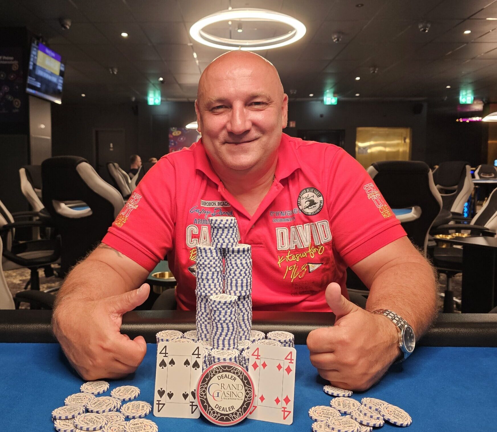 Rampenlicht für Richard Popp beim Bigstack Tuesday in Liechtenstein ...