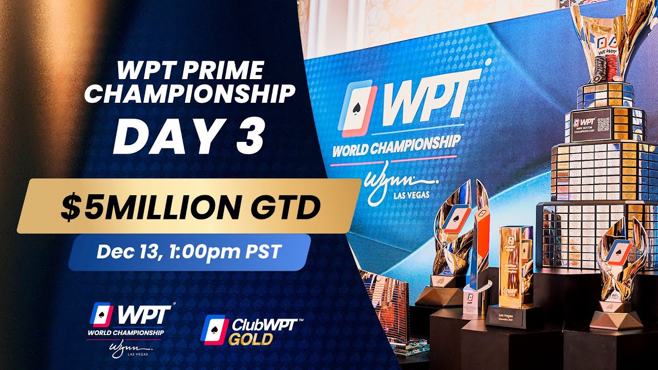 Freitag ab 22:00 Uhr - Livestream vom Tag 3 der $1.100 WPT Prime ...