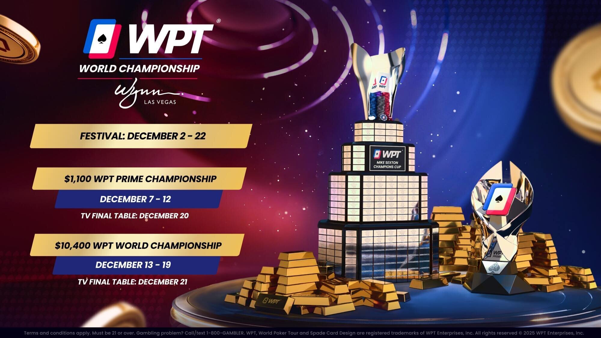WPT World Championship kehrt im Dezember nach Vegas zurück!