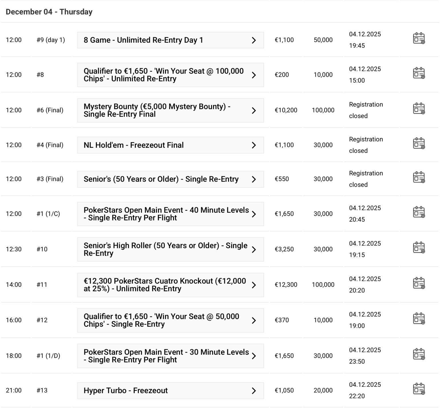 PokerStars gibt den kompletten EPT Prag Turnierplan bekannt!