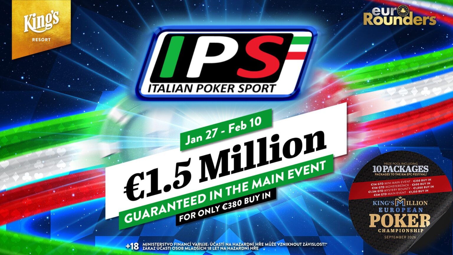 King's: 'Johnny Cash' führt aus IPS Main Event Tag 1B - Part 1!