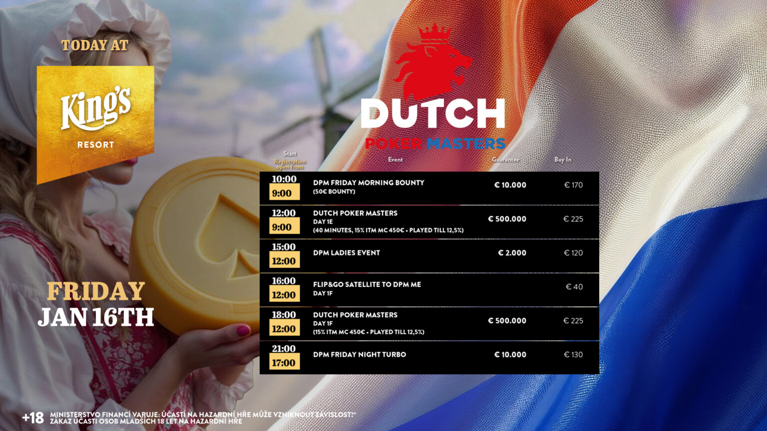 Oranje boven - alle DPM Side Events gehen an die Nierderlande!