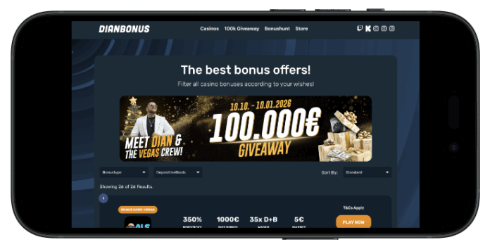 Dian Vegas Casinos: Wo spielt der Casino-Influencer 2026?