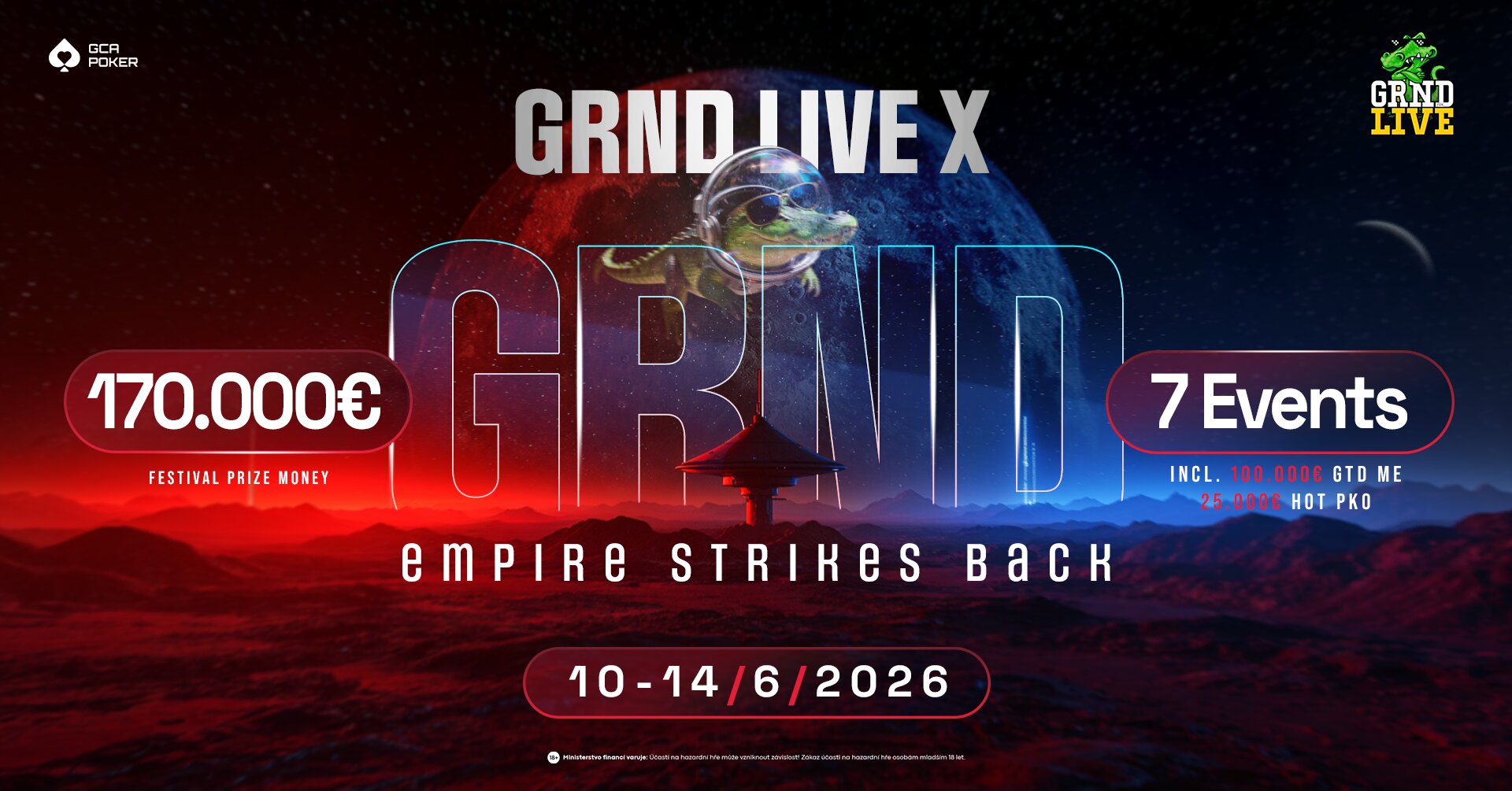 Empire strikes back: €170k gtd GRND Live X nimmt Kurs aufs GCA